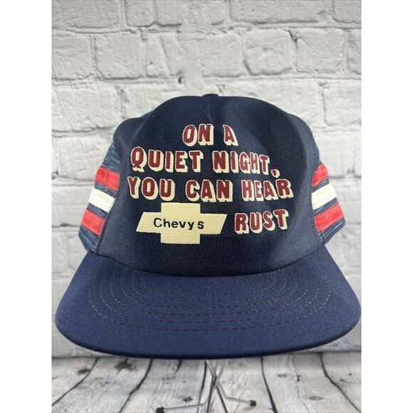 USA | Accessories | Vintage A Chevys Rust Hatcap Snap Back Mesh Trucker ...